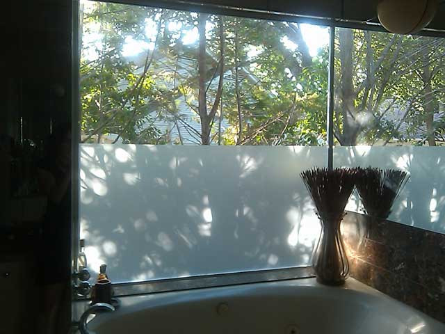 White Frost Privacy Window Film