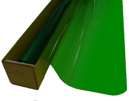 Transparent Kelly Green Adhesive Backed Film