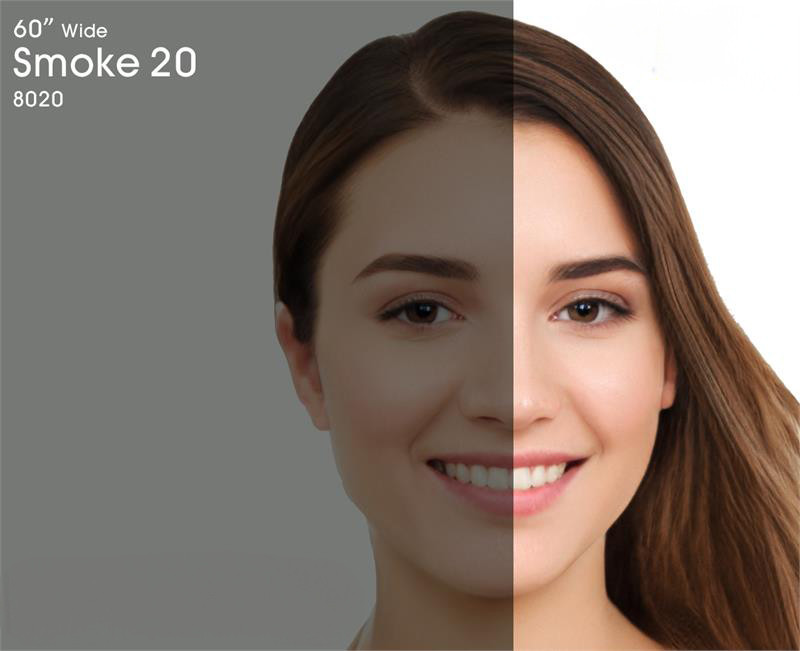 Transparent Smoke 20 Adhesive Backed Film