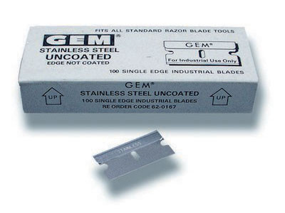 GT137 Stainless Steel 1? Single Edge Blades