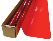 Transparent Bright Red Adhesive Backed Film