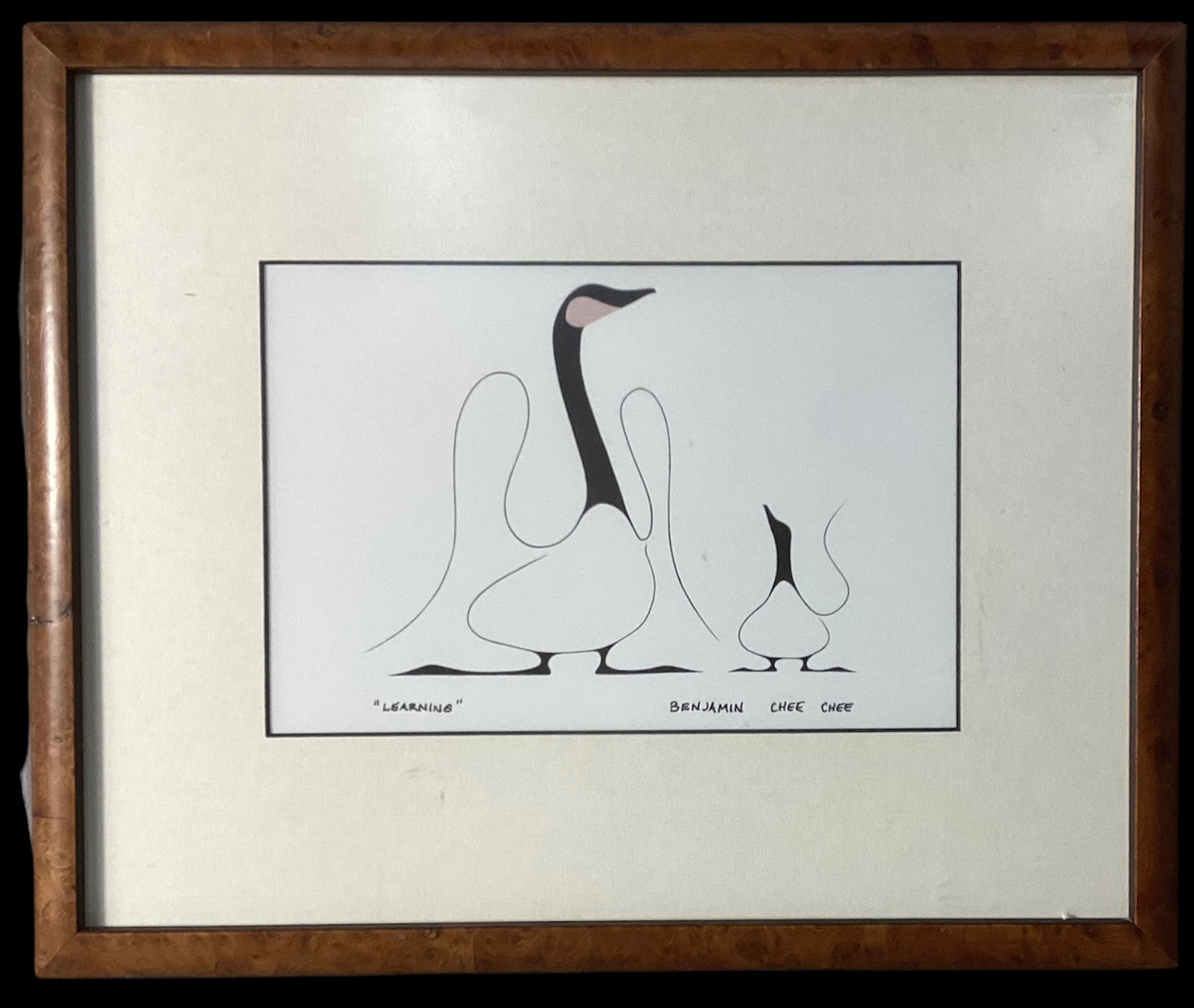 "Learning" Painting by Benjamin Chee Chee