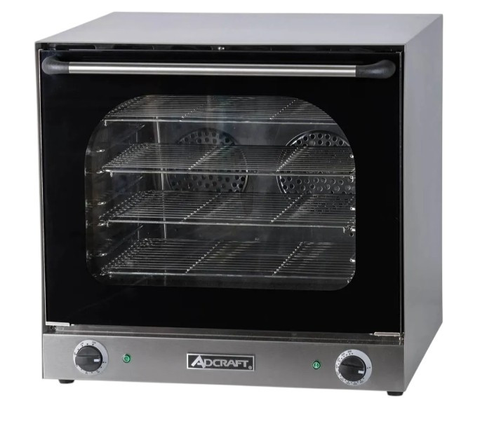 Adcraft COH-2670W Single Deck Electric Countertop Convection Oven Half Size