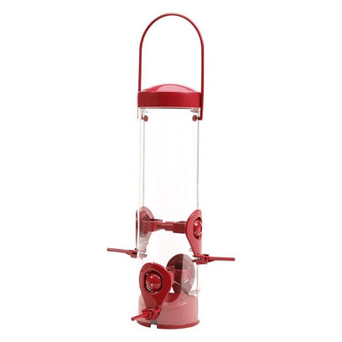 Perky-Pet 2-In-1 Red Wild Tube Bird Feeder (Bay 8-B)