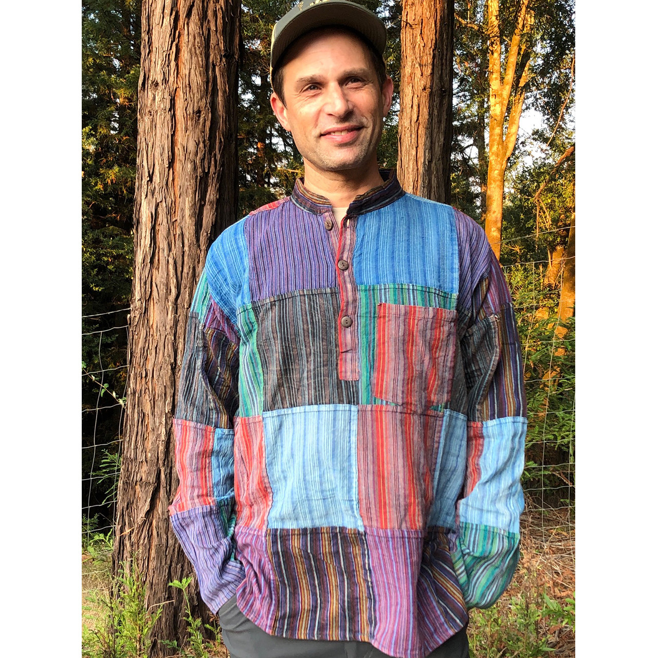 SAMIR HOODIE Men's Patchwork Hoodie