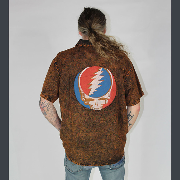 TERRAPIN SHIRT Cotton Button Up Collar Short Sleeve Shirt Shining Wash ...