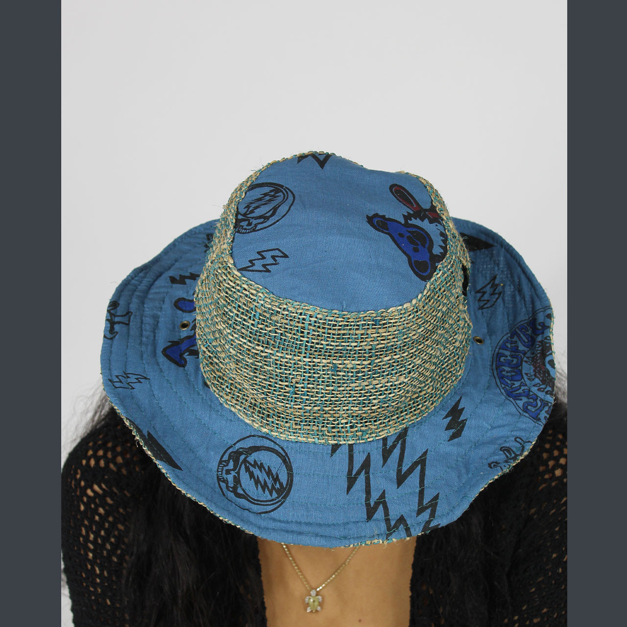 TAP CAP HAT Cotton Tapestry Print & Hemp Print Finished Edge Stuffable ...