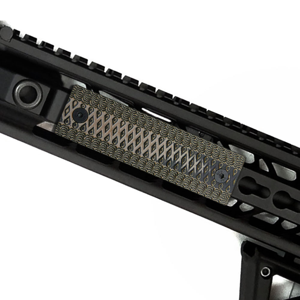 5 Slot G10 Keymod AR Rail Covers Diamond Cut Texture