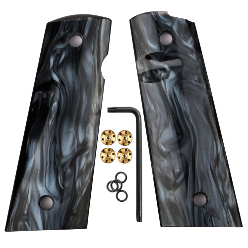 1911 Magwell Grips, Full Size Government Commander, High Polished ...