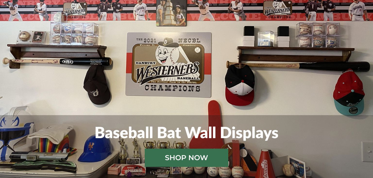 Custom Baseball Bat Racks and Ball Displays