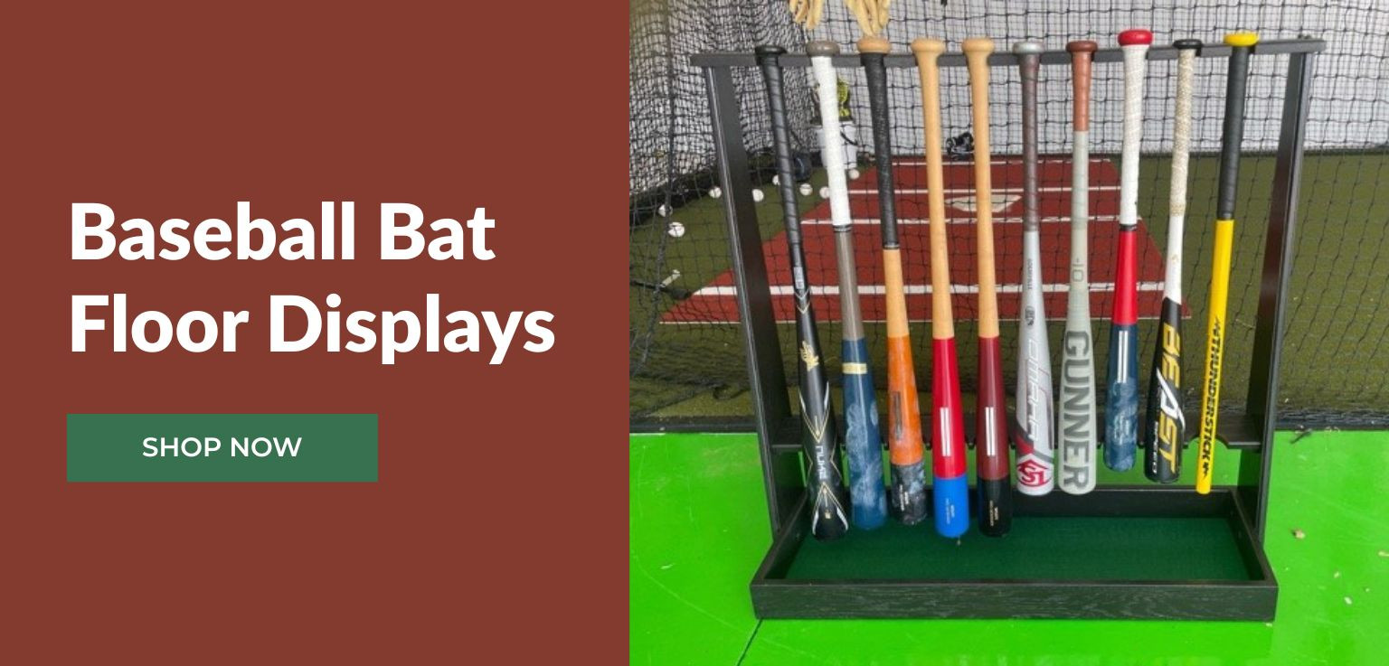Custom Baseball Bat Racks and Ball Displays
