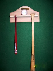 Custom Designed Wooden Mini Bat Displays