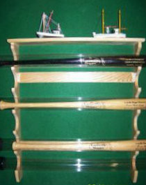 baseball bat rack for 6 bats in tubes