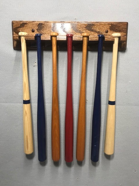 MBC 7 EC, 7 Mini Bats - Baseball Bat Racks