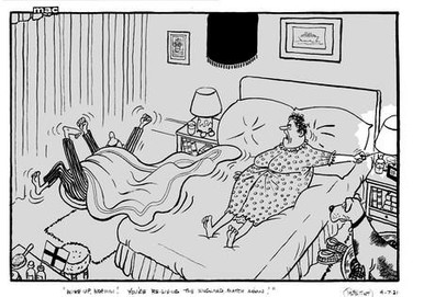 39040542-Mac cartoon for the Mail on Sunday 4 July 2021 Couple in bed ...