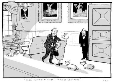 39130549-MAC cartoon for the Mail on Sunday of Prince Charles greeting ...