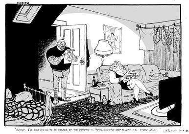 39707479-Mac cartoon MOS 30 04 23 Caption: ‘Blimey. I’ve been chosen to ...