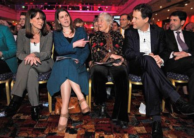 38998801-L to R Lynne Featherstone MP,Jo Swinson MP, Baroness Williams ...