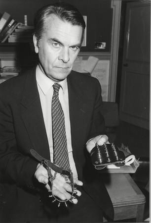 39050855-Baron David Owen pictured with weapons which can be bought on ...