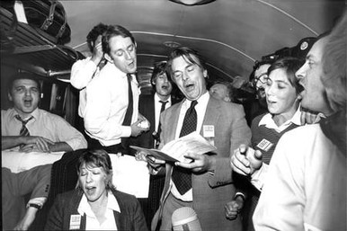 39050857-David Owen with fellow SDP Social Democratic Party members ...