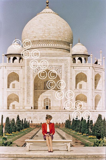 35314426-Diana, Princess of Wales pictured at the Taj Mahal. 1992 ...