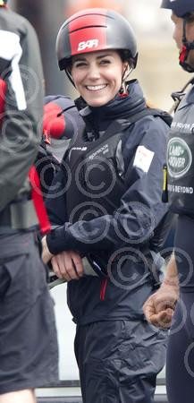 33223593-THE DUCHESS OF CAMBRIDGE WITH BEN AINSLIE DURING HER VISIT TO ...