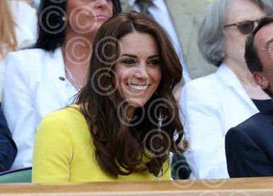 33460635-THE DUCHESS OF CAMBRIDGE AT WIMBLEDON. PICTURE MURRAY SANDERS ...