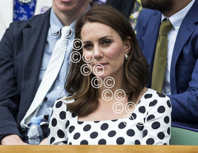 35056021-THE DUCHESS OF CAMBRIDGE IN THE ROYAL BOX, CONCENTRE COURT AT ...