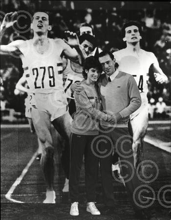 34380849-Steve Ovett and wife Rachel Waller at the launch of their ...