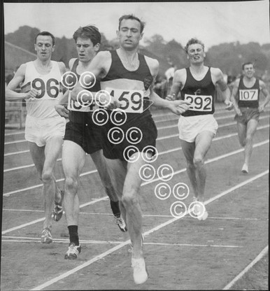 34583490-Athlete Mike Wiggs wins his race . . . - Newsprints