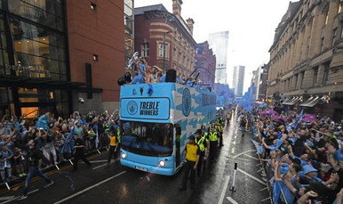 39732435-Manchester City FC celebrate their Treble wins with an open ...