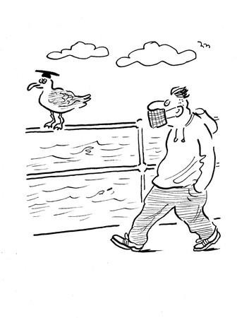 38848776-Pugh cartoon for Daily Mail 11th November 2020 showing a man ...