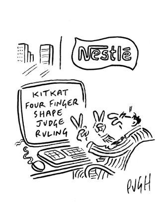 32382686-Pugh Cartoon four finger kitkat Nestle - Newsprints
