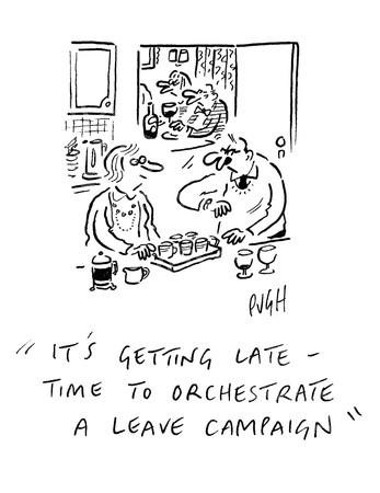 32512814-Pugh Cartoon Leave campaign - dinner party - Newsprints