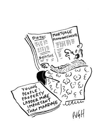 32651978-Pugh Cartoon Mortgage announcements - Newsprints