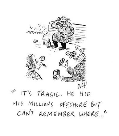 32765648-Pugh Cartoon Offshore millions - Newsprints