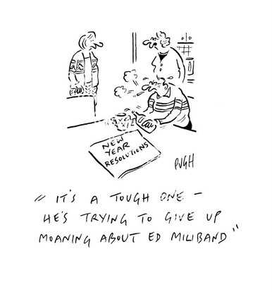 19942384-New Year Resolution. It s a tough one- He s trying to give up ...