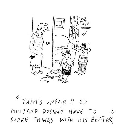 18097332-That's unfair!! Ed Miliband doesn't have to share things with ...
