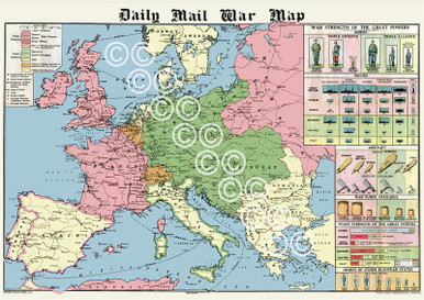 28421707-A Daily Mail War Map for 1914 - Newsprints
