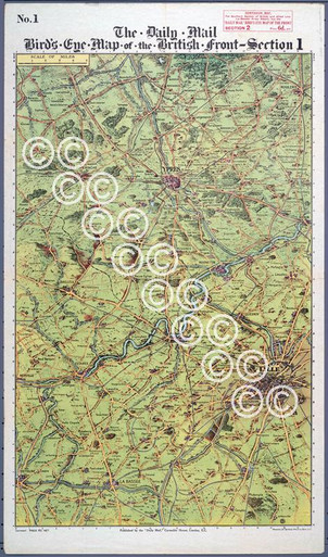 28421911-First World War Daily Mail Map. Bird s Eye Map of the British ...
