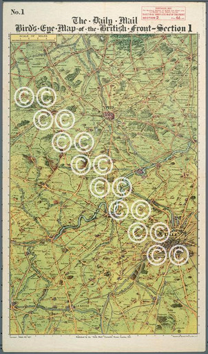 28422101-First World War Daily Mail Map. Bird s Eye Map of the British ...