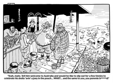 36998063-Cartoon by Mac for 16 October 2018, Yeah, mate. Tell him ...