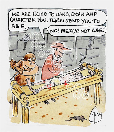 40003564-Guy Venables Cartoon for Metro 25/06/2024 Man being tortured ...