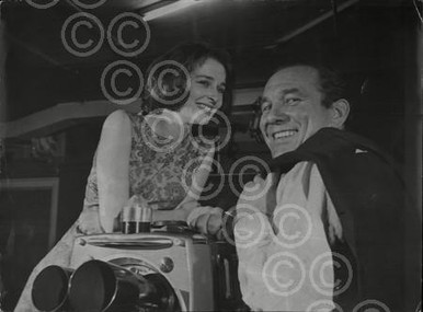 33760870-Television producer Dennis Vance with actress Claire Nielson ...