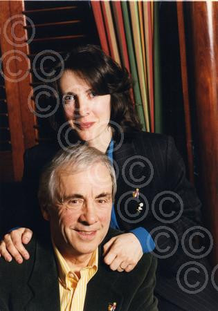 34240917-Andrew Sachs, actor, with his daughter Kate Sachs, 1997 ...