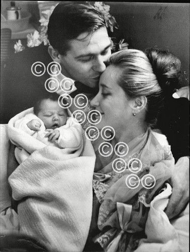 34790703-Sylvia Syms, actress with husband Alan Edney and unnamed baby ...