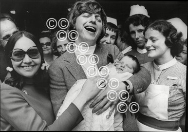 34872799-Tommy Steele, Actor with wife Ann Steele and their new baby ...
