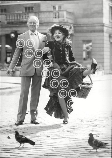34887616-Actress Caroline Villiers and Tony Britton during filming of ...