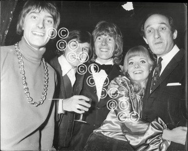 34915048-L-R: DJ Stuart Henry, actor Frazer Hines, Alan Whitehead ...
