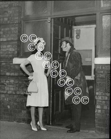 35070710-Robert Vahey and Valerie Griffiths, actors following their ...